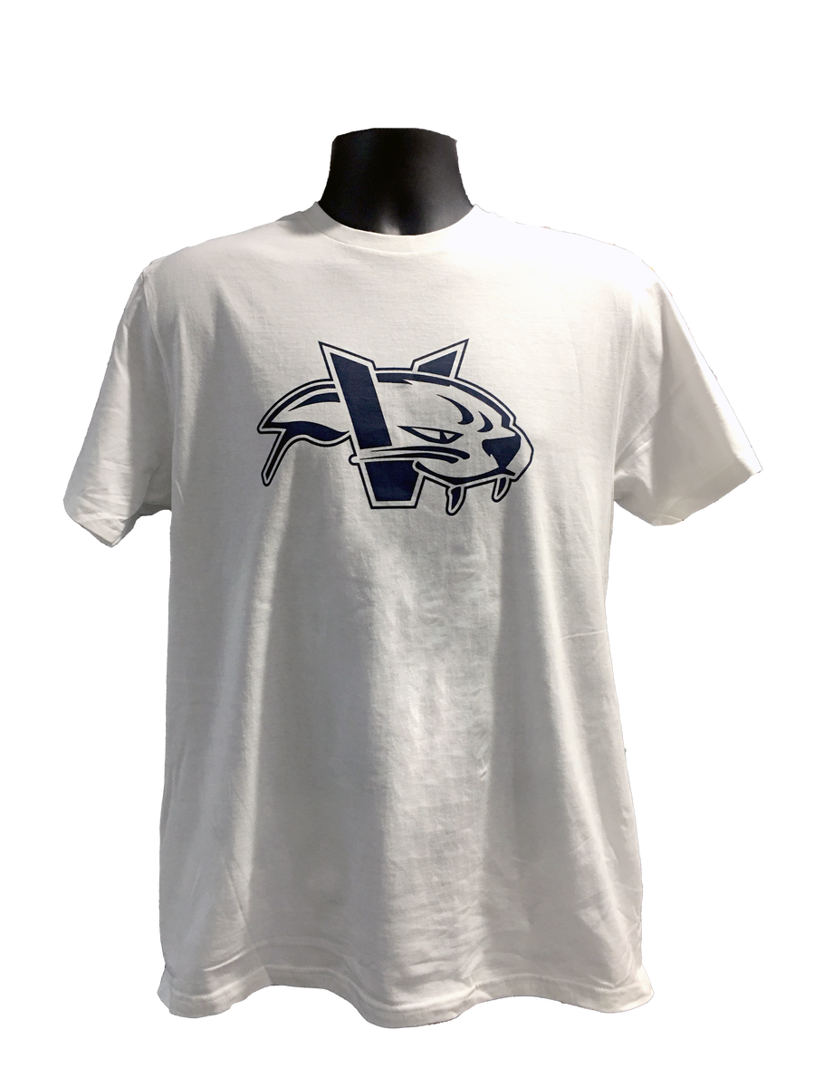 Victoria HarbourCats Cotton T-Shirt - WHITE VCAT logo – Victoria ...