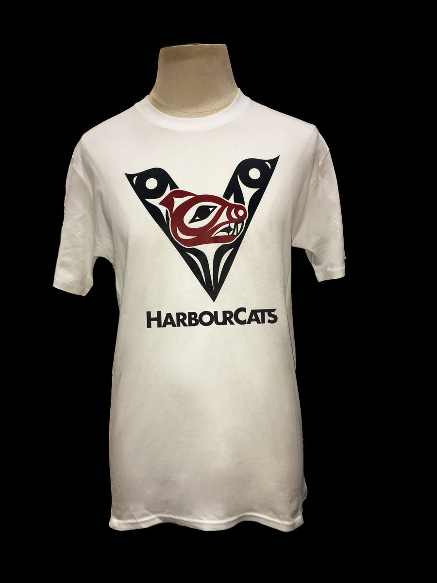 Victoria HarbourCats FIRST NATIONS Design Cotton T-Shirt - WHITE ...